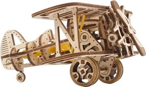 Ugears 3D mechanické puzzle Dvouplošník 84 ks
