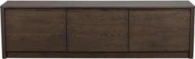 Komoda v dekoru dubu v tmavě přírodní barvě 180x50x40 cm Melstone – Rowico