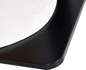 Kočičí strom PawHut s moderním designem, přírodní sisalové škrabací sloupy, aktivitový střed s úkrytem, platformy a závěsné míčky 71,5L x 49,5W x 120H