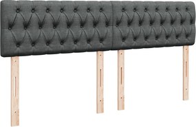 Box spring postel s matrací tmavě šedá 180x200 cm textil 3288275