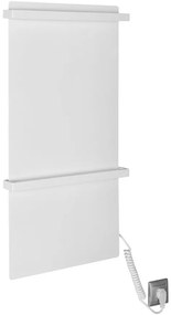 Sapho, ELMIS Elektrický sušák ručníků 400x800mm, 120W, hliník, bílá matná, EB420