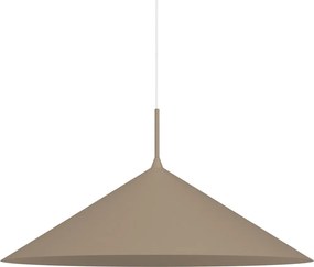 Závěsné svítidlo Capital, 1x tmavě obéžové kovové stínítko, (fi 60cm), be