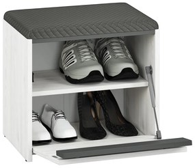 Casarredo Botník s výklopnými dvířky FARFARA borovice sněžná/antracit