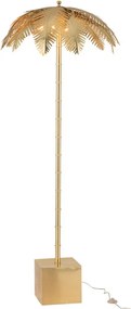 Zlatá kovová stojací palmová lampa Coconut - Ø 77*210 cm