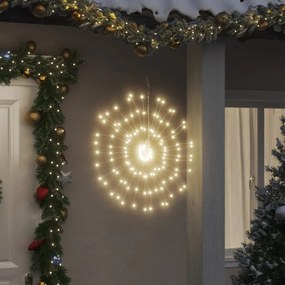 Vánoční hvězdicová světla 4 ks 140 teple bílých LED diod 17 cm