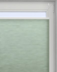 Plisé roleta na míru Honeycomb barva zelená látka poloprůhledná