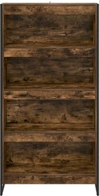 Knihovna 80 x 30 x 155 cm Kompozitní dřevo Kouřový dub 3403006