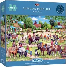 GIBSONS Puzzle Shetland Pony Club / 1000 dílků / 68 × 49 cm