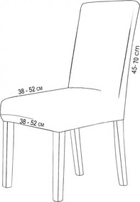 Potah na židli elastický SPRINGOS HA5269 orientální květy