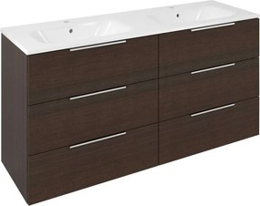 Sapho Cirasa - Umyvadlová skříňka 140x75x46 cm, 6x zásuvka, borovice rustik CR141-1616-31