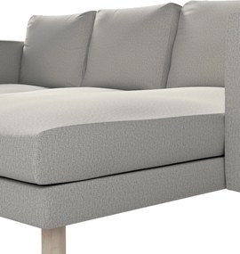Potah na pohovku IKEA Norsborg 3-místná se šezlongem barva šedá látka pletený vzor