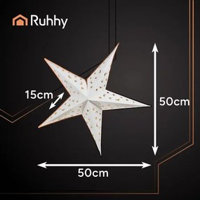 3D LED svítící hvězda - 50 cm