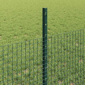 Svařovaná drátěná plotovina s tyčkami 10 x 0,5 m Zelená 3336433