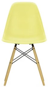 Eames Plastic Chair DSW javor žlutá bílé na koberec Vitra