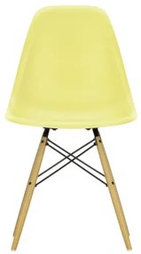 Eames Plastic Chair DSW javor žlutá černé na koberec Vitra