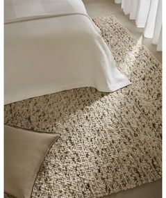 Krémový vlněný koberec 200x300 cm Manilva – Kave Home