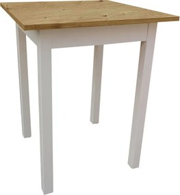 Dede Set - kuchyňský stůl 80 x 60 cm + 2x židle MINI  -  dub artisan / bílá