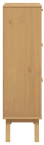 Botník OLDEN hnědý 55 x 35 x 120 cm masivní borové dřevo - Default Title