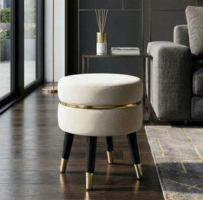 Taburet PARIS 35 cm krémový