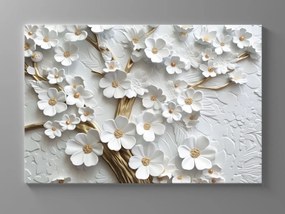 Liox Obraz květy na zlaté větvi Rozměr: 40 x 25 cm