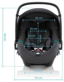 Britax Römer Autosedačka Baby-Safe 3 i-Size, 0-15 měsíců Nordic Grey