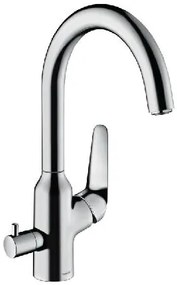 Hansgrohe Focus M42 - Dřezová baterie M424-H220 s uzavíracím ventilem, chrom 71803000