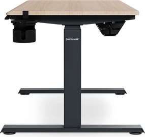 Elektrický stůl s regulací výšky ergonomický antracitový/dub sonoma,1200x600 mm: ARIA
