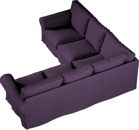 Potah na pohovku IKEA  Ektorp rohová barva fialová látka pletený vzor