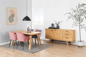 ACTONA GROUP Jídelní židle BROOKE růžová z látky Vic 0000086237