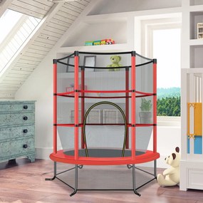 Costway Zahradní trampolína Ø140 cm s ochrannou sítí trampolína