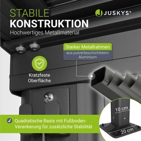 Juskys Zastřešení terasy Jakarta s posuvnou střechou Velikost: 3 × 3 m
