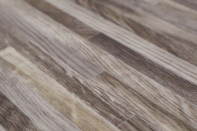 PVC podlaha - lino Toptex Line Oak 906L - dub, na míru, šíře 5m, šedá, filc, chodba / předsíň