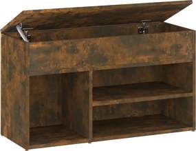 vidaXL Lavice s botníkem 80 x 30 x 45 cm dřevotříska [808748] Barva: Bílá