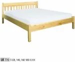 Dřevěná masivní postel 140x200 cm DN116 borovice masiv-přirodní
