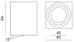 Bodové svítidlo OH37 35W/230V 8,4 cm černá