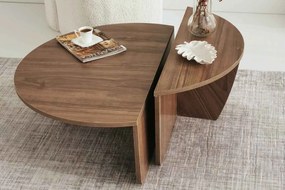 Designový konferenční stolek Baltenis 90 cm vzor ořech