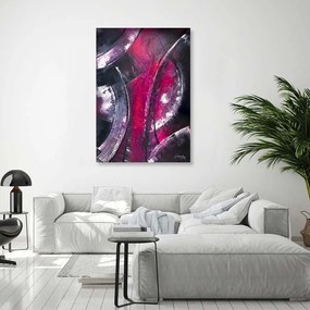 Gario Obraz na plátně Stříbrné kruhy Rozměry: 40 x 60 cm