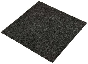 vidaXL Marketos Koberec 20 pcs Černá 50 x 50 x 0,5 cm Živice