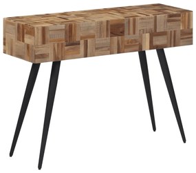 vidaXL Konzolový stolek 110 x 34 x 80 cm masivní recyklovaný teak