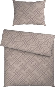 XXXLutz POVLEČENÍ satén šedohnědá 140/200 cm Ambia Home - Povlečení - 004443009501