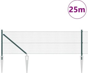 Svařované drátěné ploty s hroty 25 x 0,5 m Ocel potažená PVC 3352068