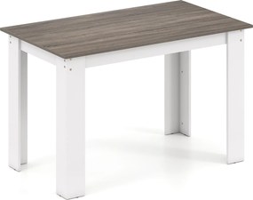 Costway 120 cm jídelní stůl pro 4-6 osob dřevěný velký, bílý
