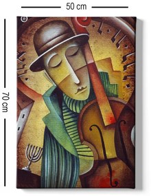 Obraz na plátně Surreal violin 50x70 cm