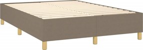 Box spring postel s matrací taupe 140x200 cm textil 3137401