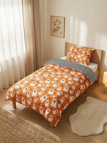 Sinsay - Sada ložního prádla s halloweenským motivem - oranžová