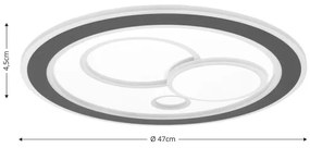 Brilagi - LED Stmívatelné stropní svítidlo MODERN LED/89W/230V 2700-6500K + DO