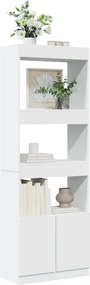 Skříň highboard bílá 63 x 33 x 180 cm kompozitní dřevo 3309600