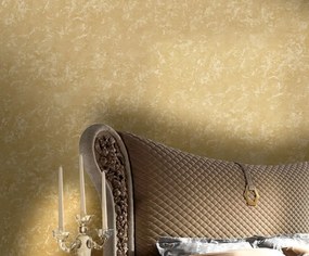 Luxusní vínovo-zlatá vliesová tapeta štuková omítka M31914 Magnifica Murella
