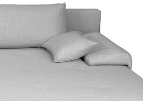 Rohová sedací souprava Bono, světle šedá látka