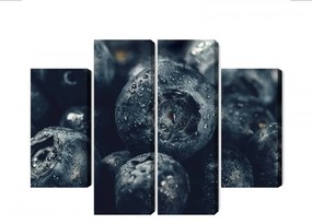 Vícedílný obraz Borůvky Zblízka 3D Nedostatek Nedostatek Přírodní plátno 200x150